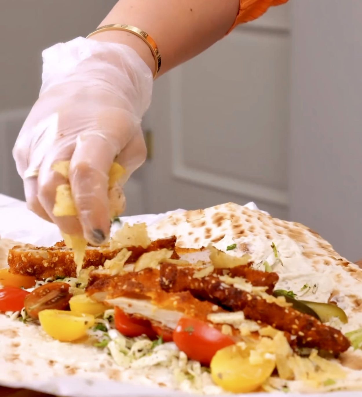 Chicken Schnitzel Wrap - Persian Style - KAYHAN LIFE