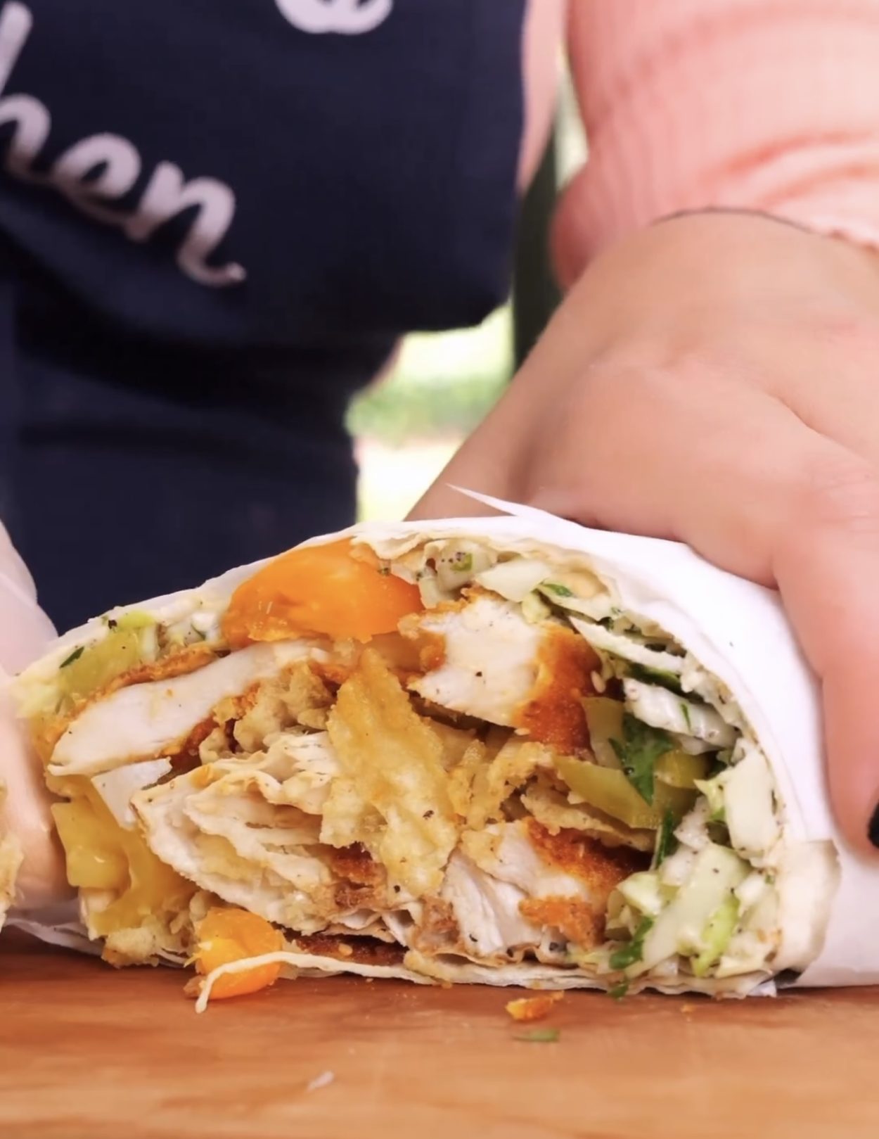 Chicken Schnitzel Wrap - Persian Style - KAYHAN LIFE