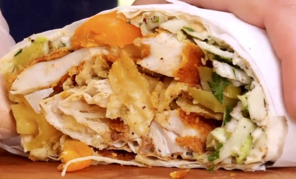 Chicken Schnitzel Wrap - Persian Style - KAYHAN LIFE